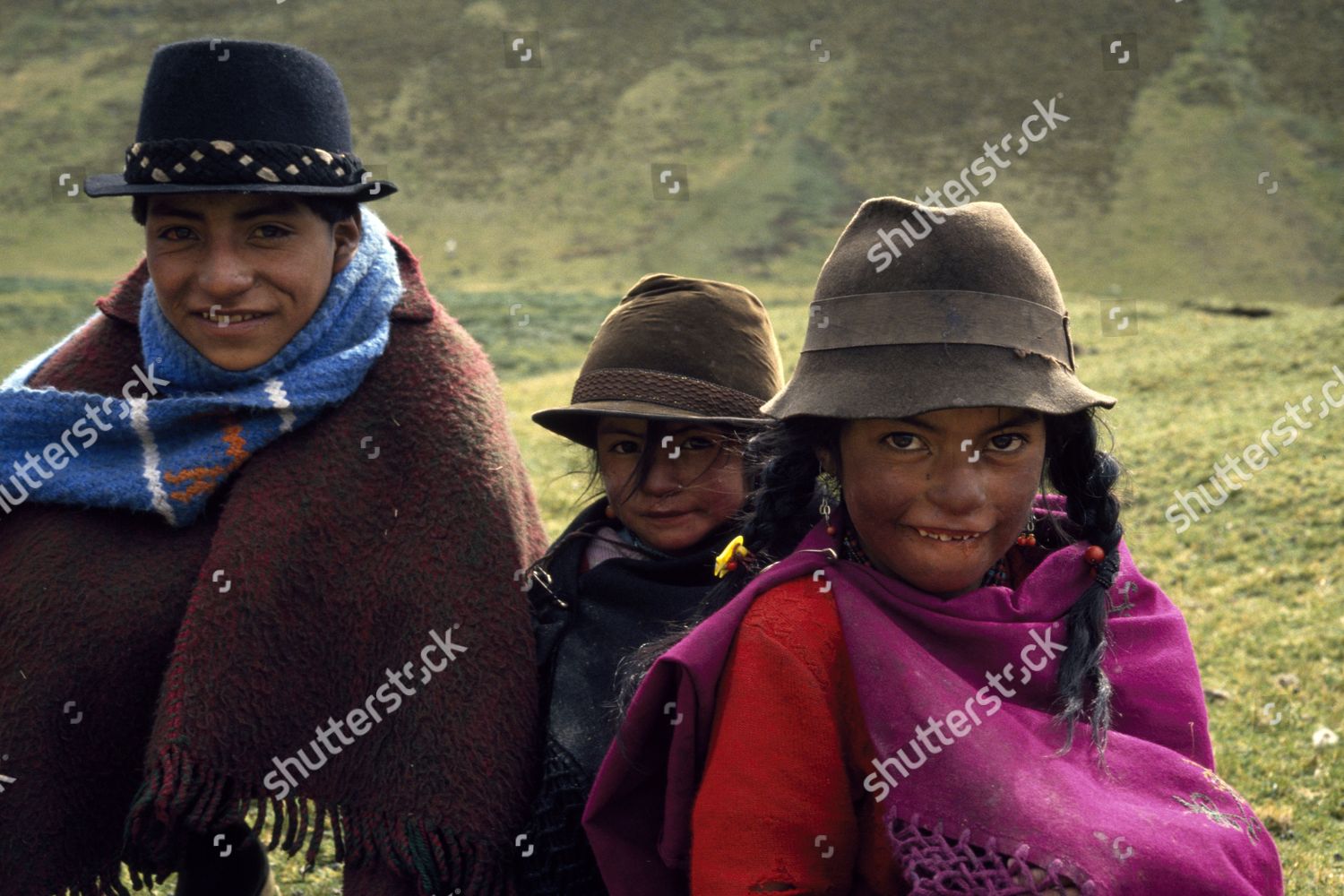 Indios Indigenous Children Sierra Ecuador South Editorial Stock Photo ...