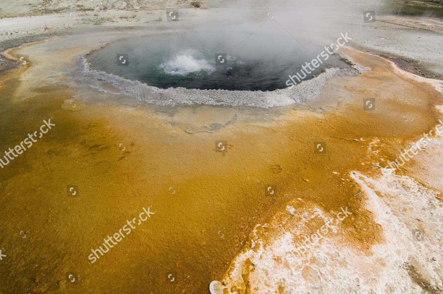Crested Pool Upper Geyser Basin Yellowstone Editorial Stock Photo ...