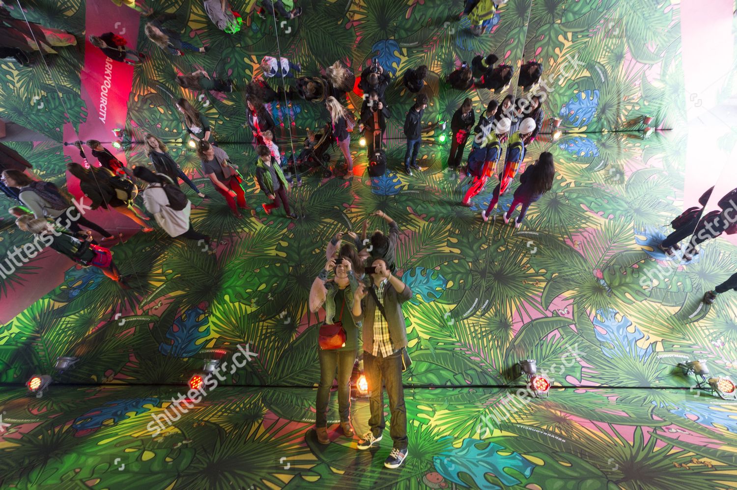Members Public Walk Through Giant Kaleidoscope Editorial Stock Photo ...