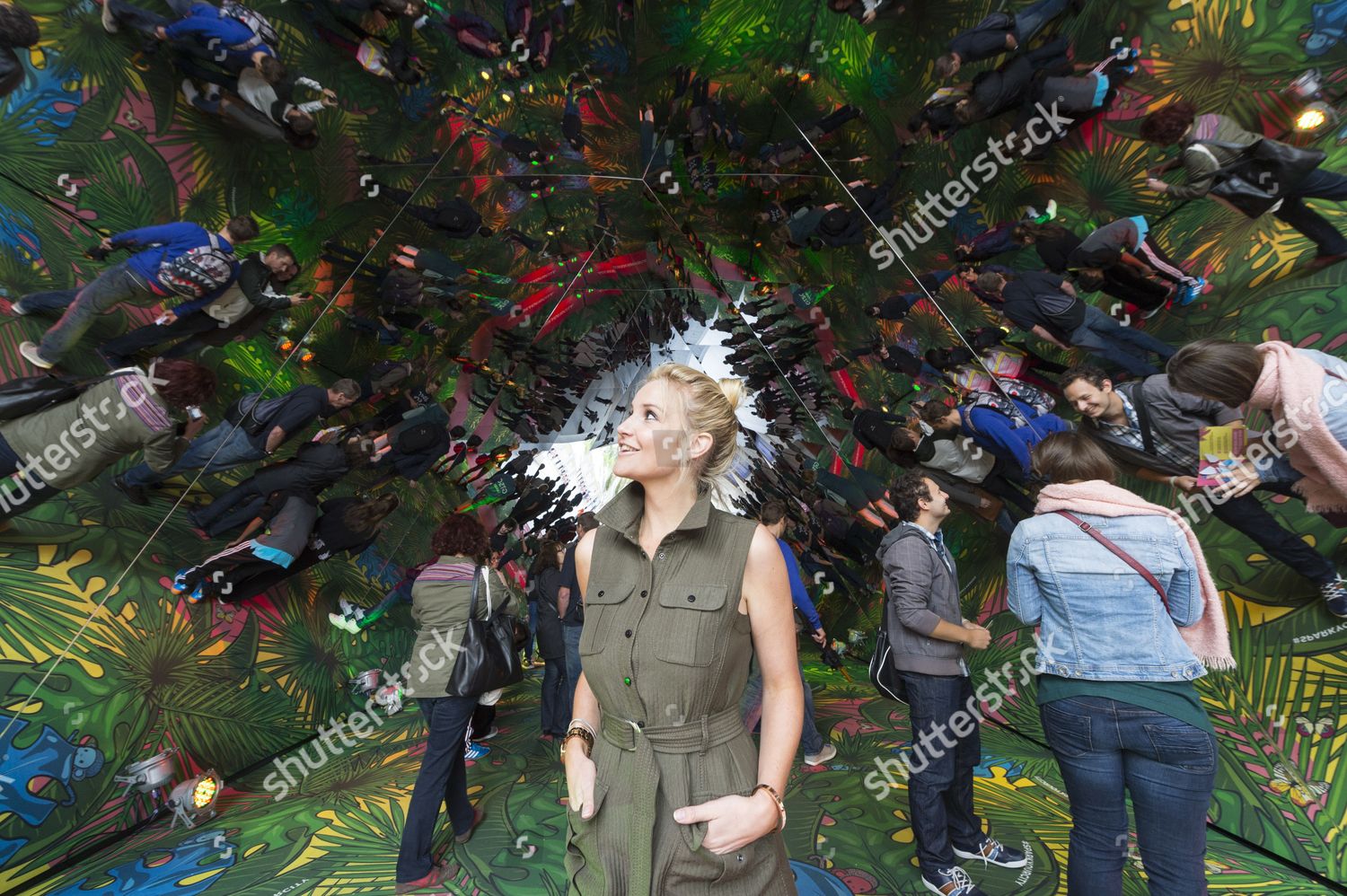 Members Public Walk Through Giant Kaleidoscope Editorial Stock Photo ...