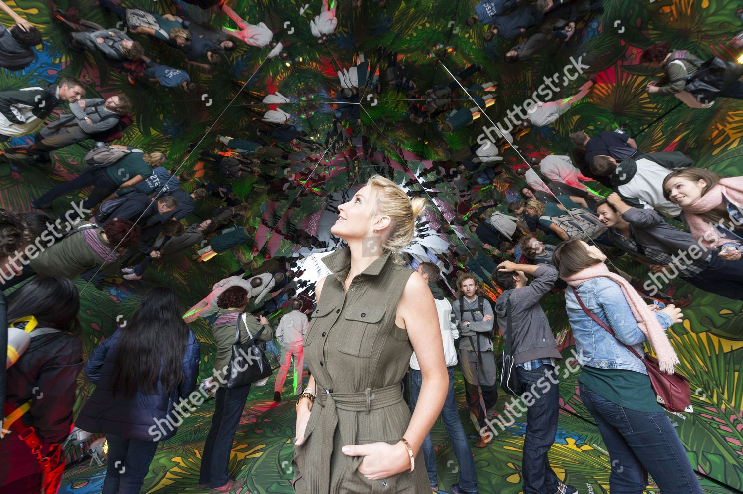 Members Public Walk Through Giant Kaleidoscope Editorial Stock Photo ...