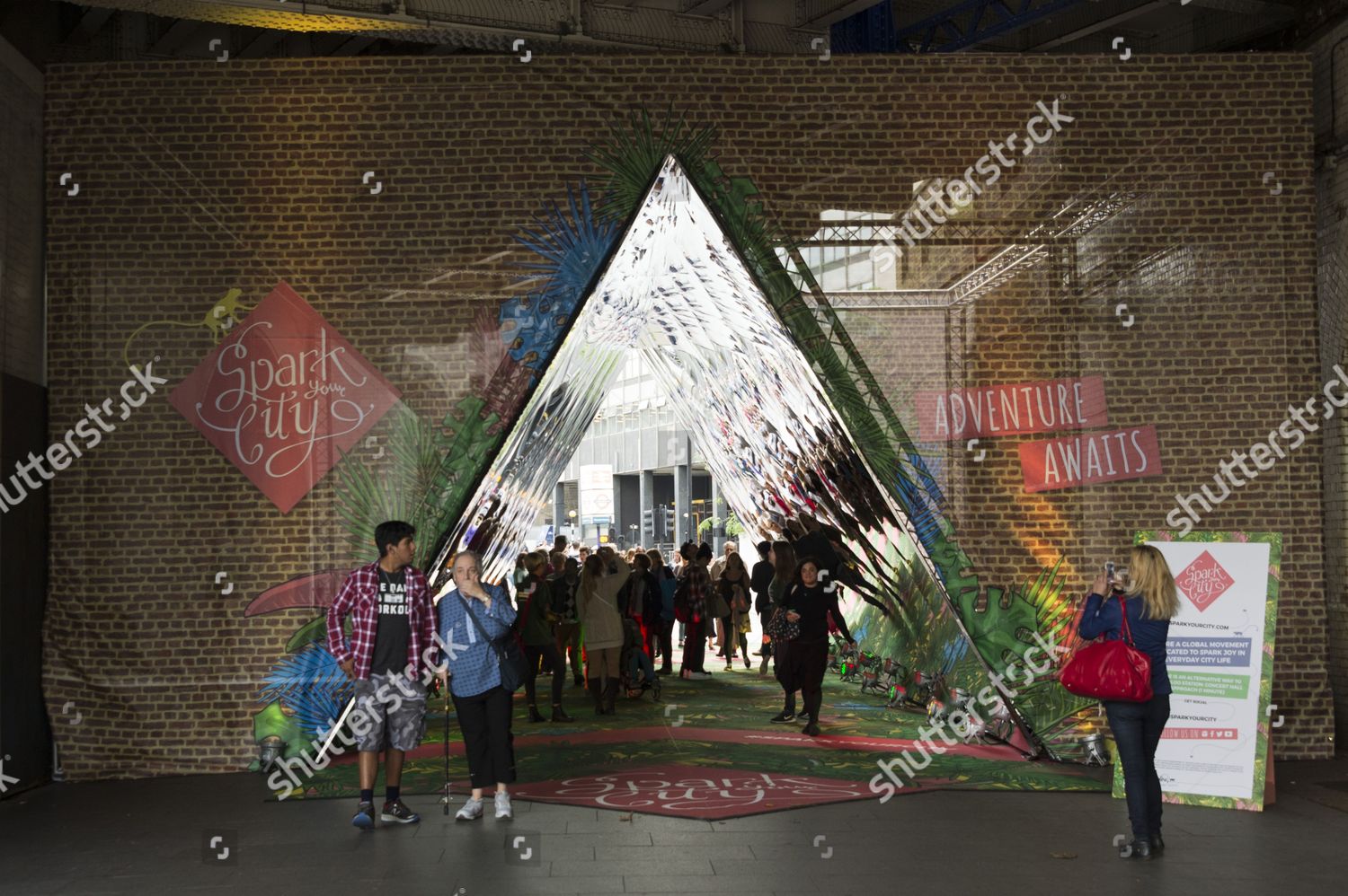 Members Public Walk Through Giant Kaleidoscope Editorial Stock Photo ...