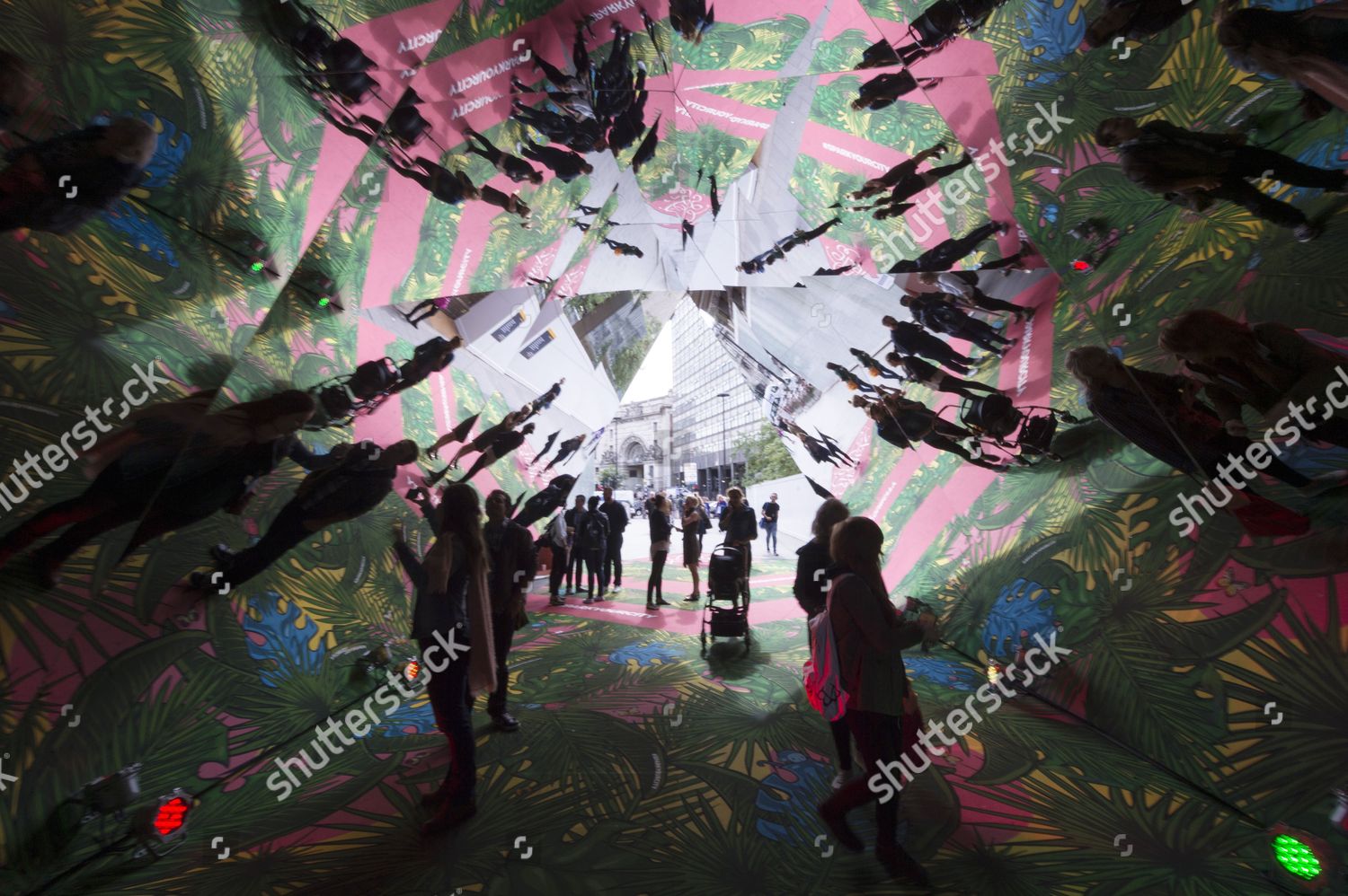 Members Public Walk Through Giant Kaleidoscope Editorial Stock Photo ...