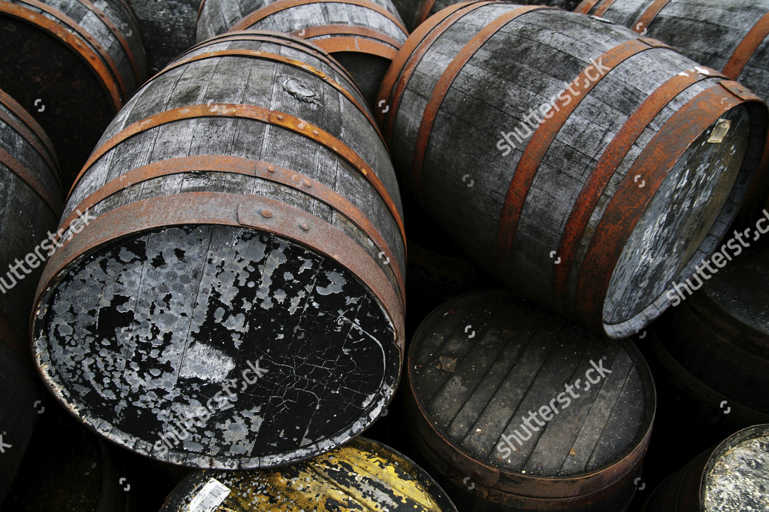 Barrels Distillery On Islay Island Inner Editorial Stock Photo - Stock ...