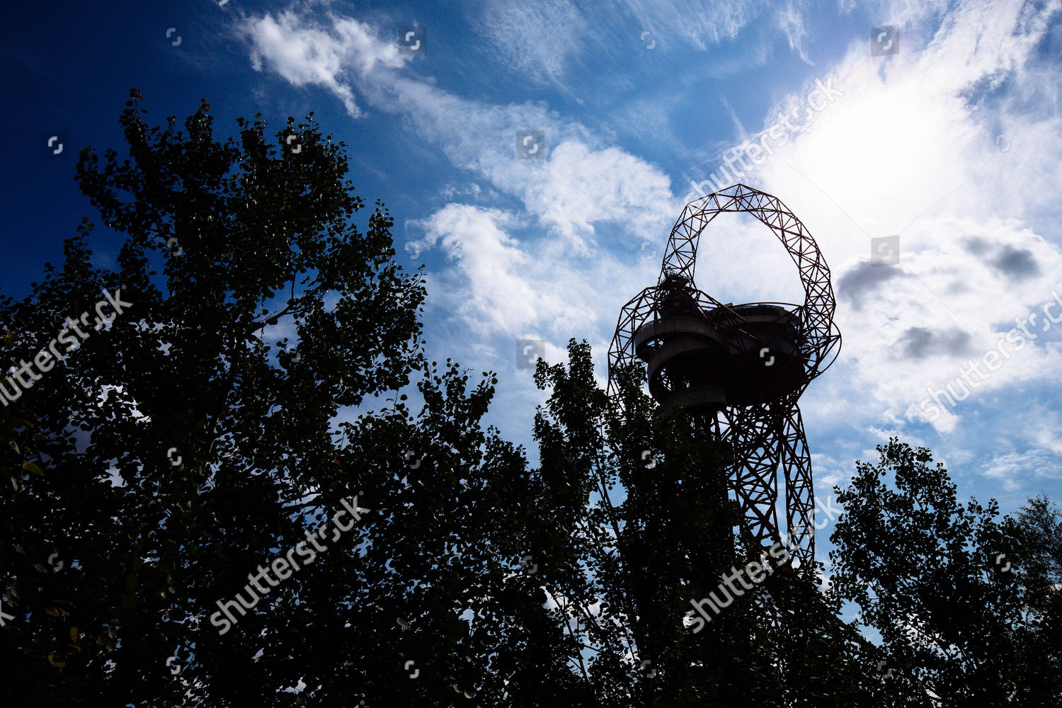 Arcelor Mittal Orbit Seen Stadium Editorial Stock Photo - Stock Image ...