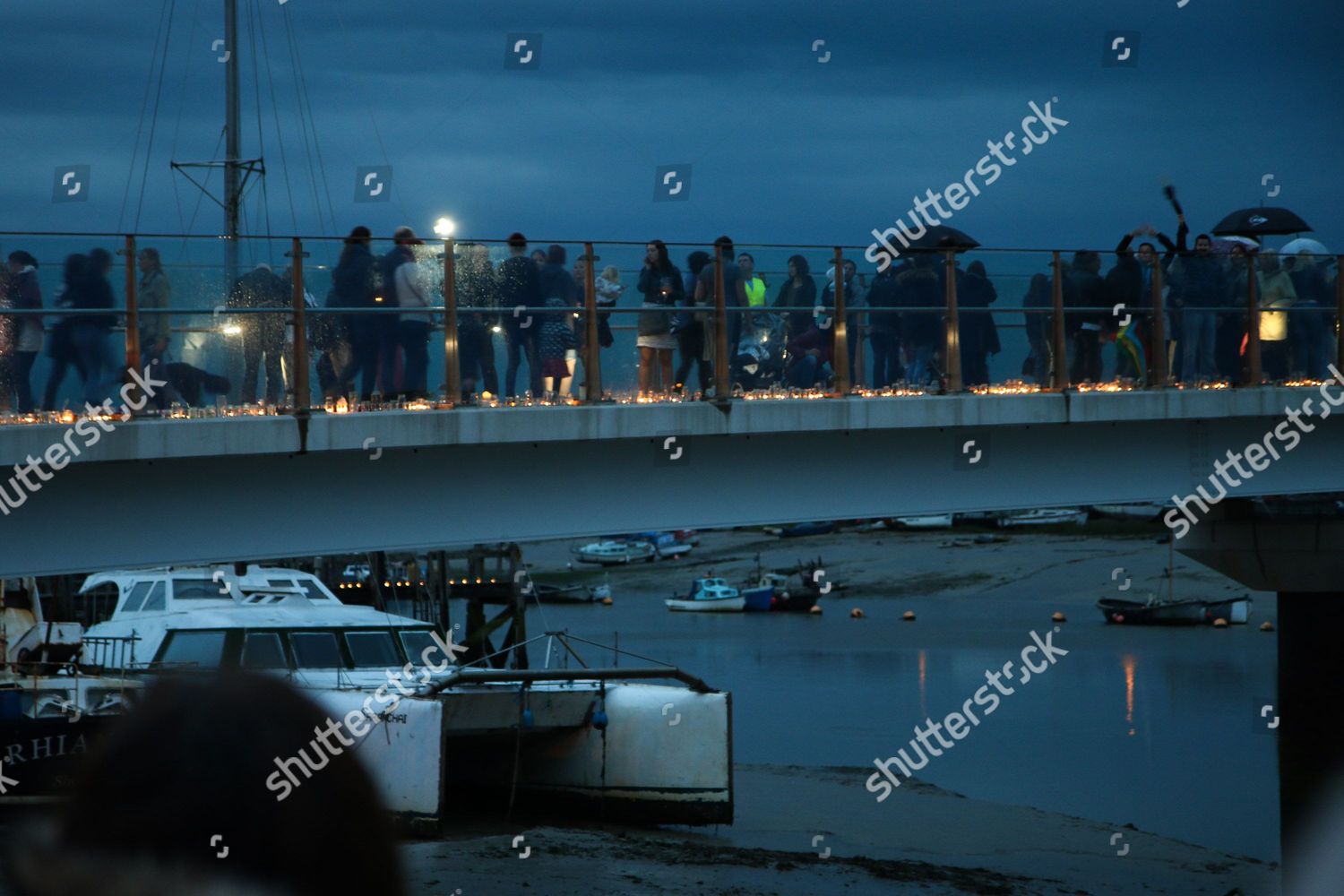 Candles Adur Ferry Bridge Where Thousands Editorial Stock Photo - Stock ...