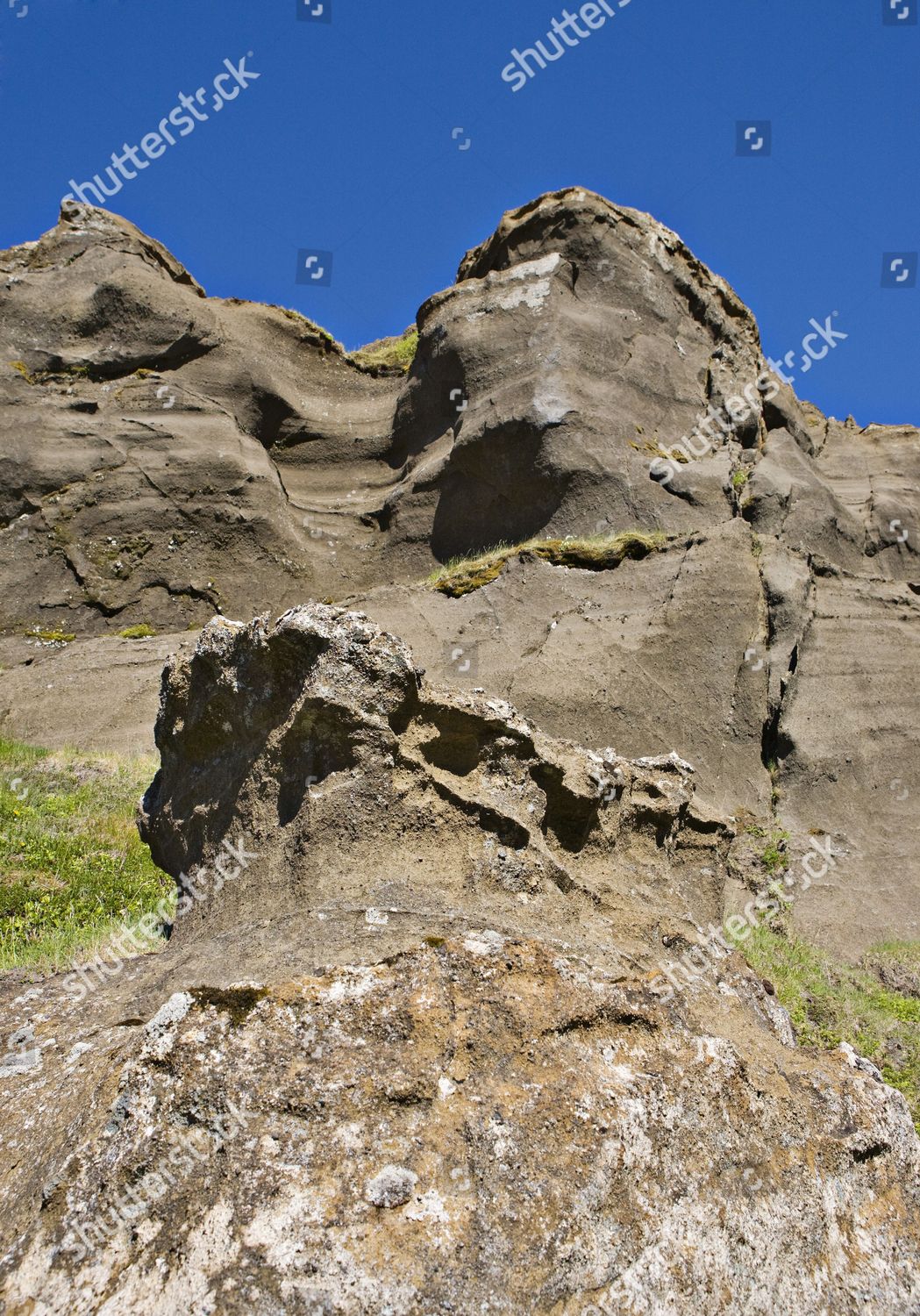Bizarre Rock Formations Rhyolite Tuff Selvellir Editorial Stock Photo ...