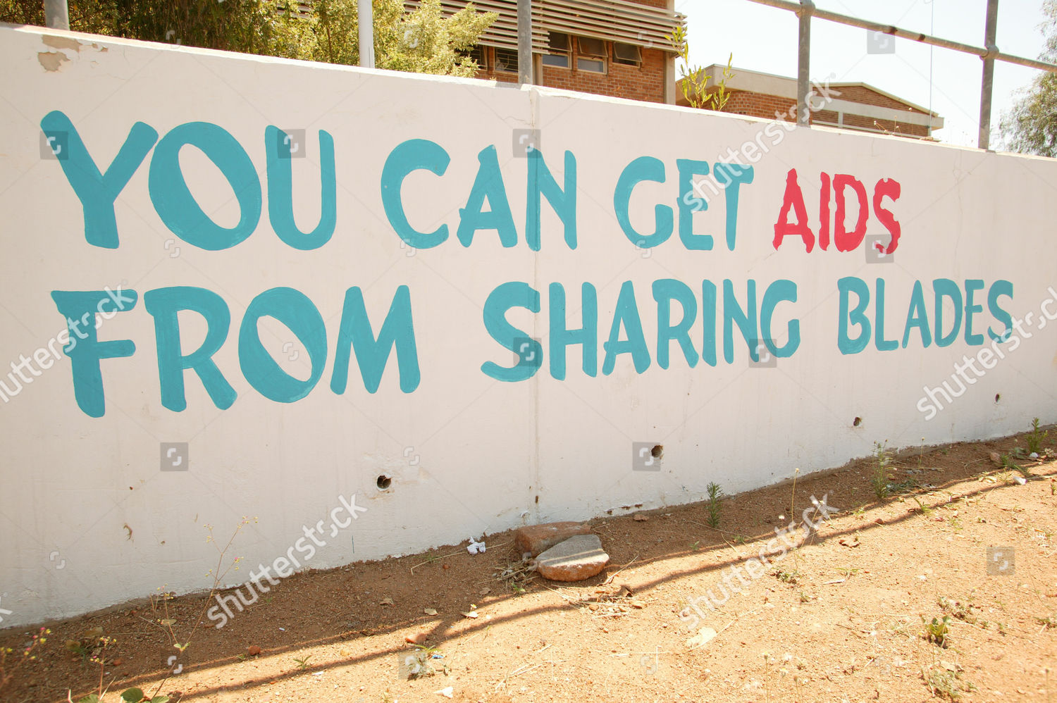 Hivaids Sex Education Posters Francistown Botswana Editorial Stock
