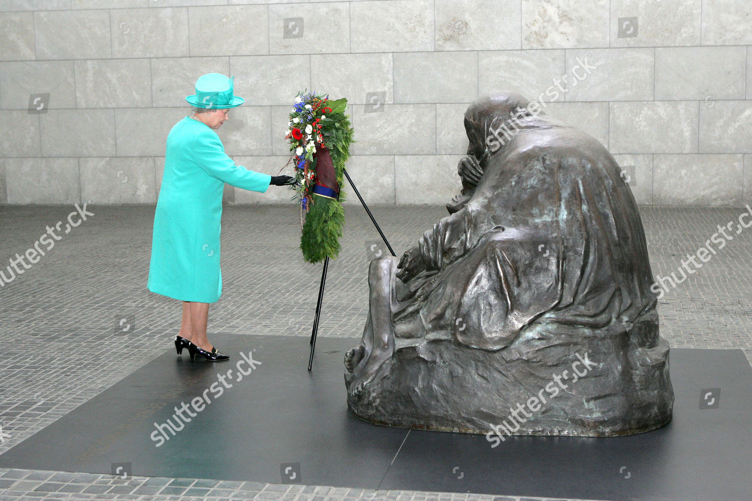 Queen Elizabeth Ii Stands Respect After Editorial Stock Photo - Stock ...