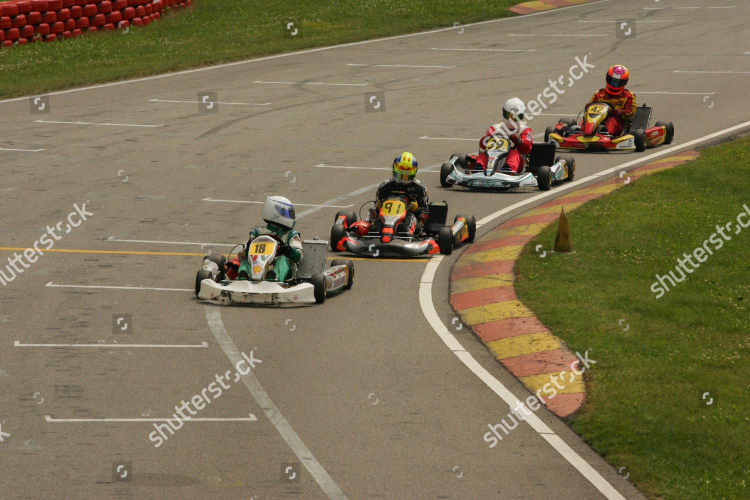 German Kartracing Championships Kart Track Ampfing Editorial Stock ...