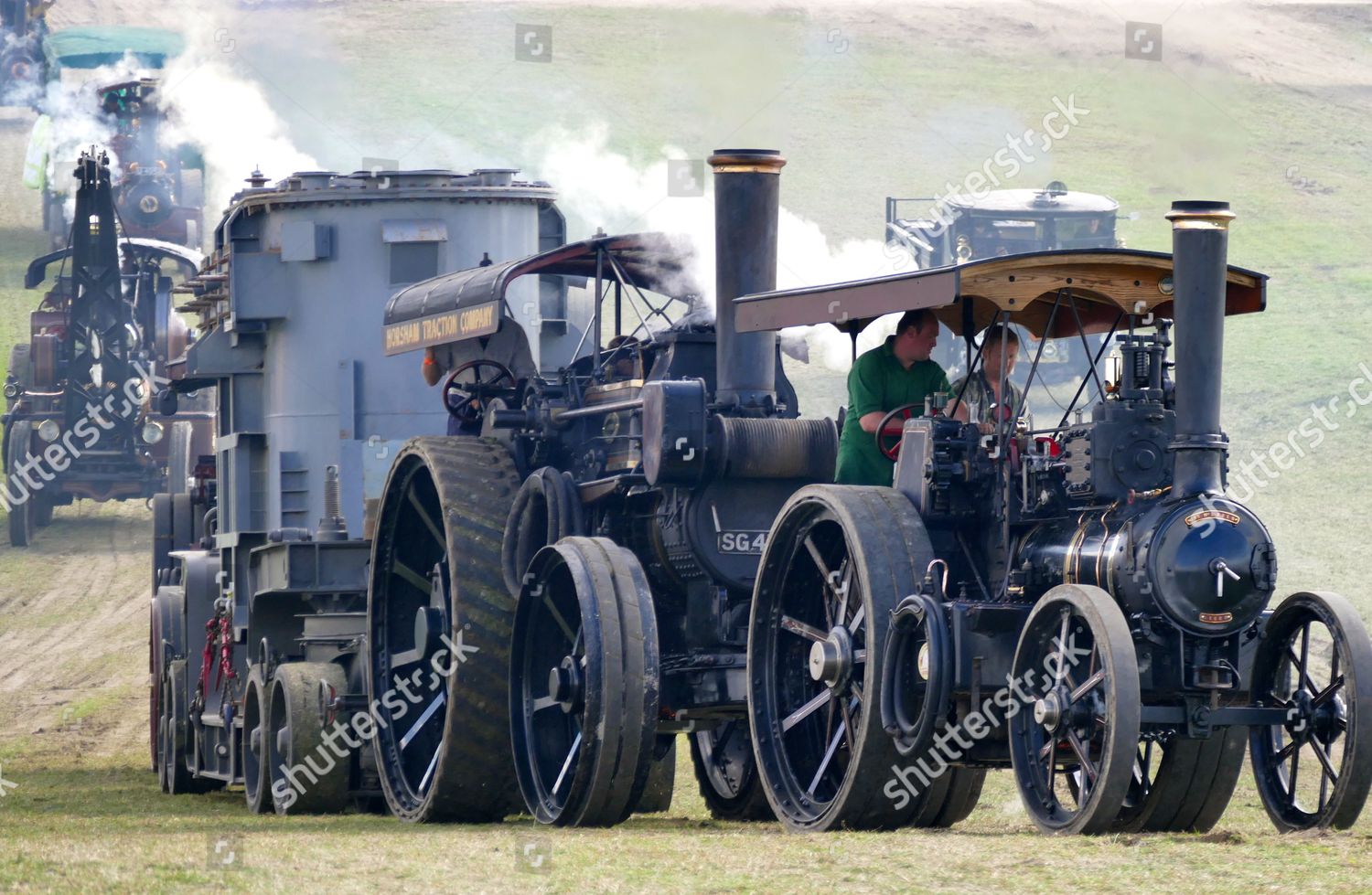 Steam Traction Engines Heavy Haulage Arena Editorial Stock Photo ...