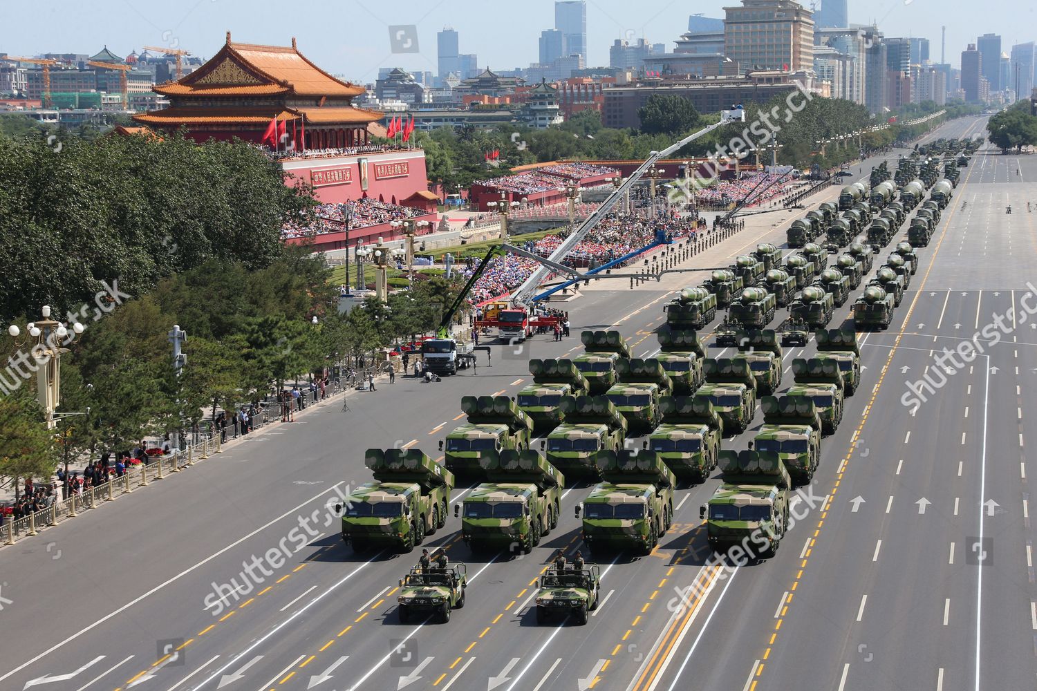 Military Vehicles Attend Parade Beijing Editorial Stock Photo - Stock ...