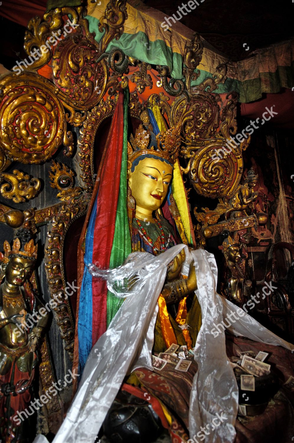 Buddha Statue Palcho Monastery Pelkor Chode Editorial Stock Photo ...