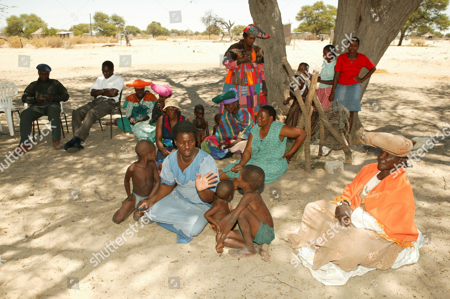 Community Gathering Under Village Tree Sehitwa Editorial Stock Photo ...