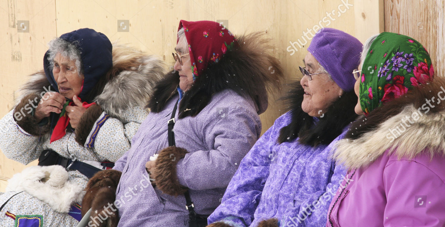 Elderly Inuit Women Inuvik Mackenzie River Editorial Stock Photo ...