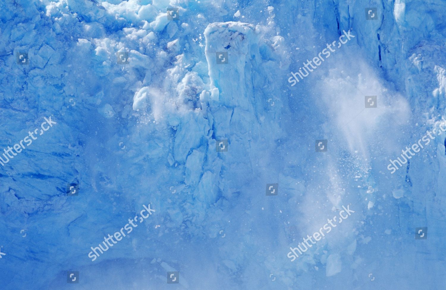 Ice Breaking Off Chenega Glacier Falling Editorial Stock Photo - Stock ...