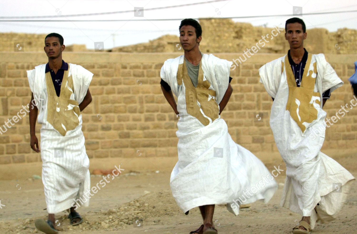 Three White Moorish Young Men Walking Editorial Stock Photo - Stock ...