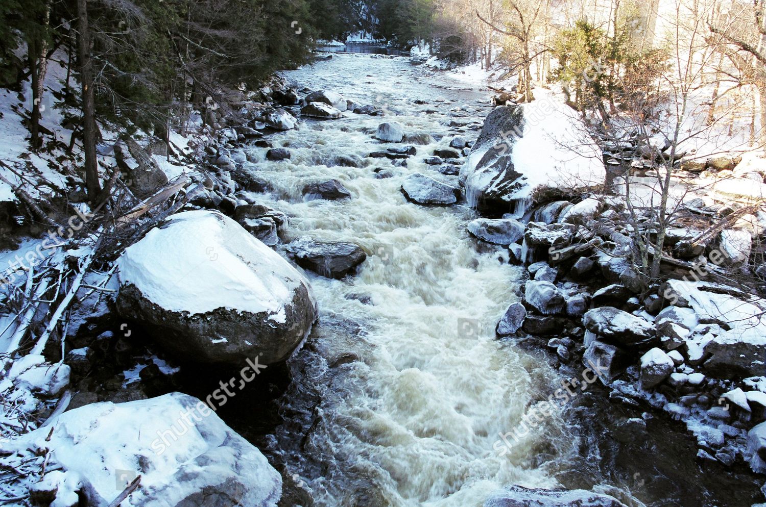 Waterfalls On Upper Saranac Lake Adirondacks Editorial Stock Photo ...