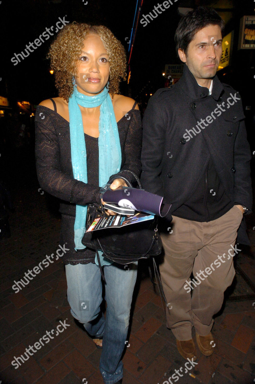 Angela Griffin Her Boyfriend Jason Milligan Editorial Stock Photo ...