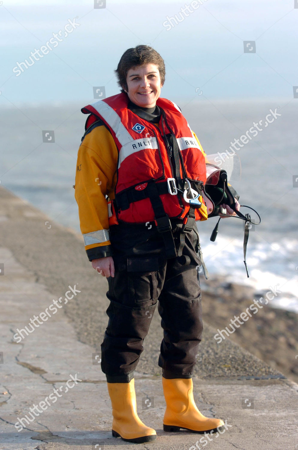 Porthcawl Lifeboat Helmsman Aileen Jones Who Editorial Stock Photo ...