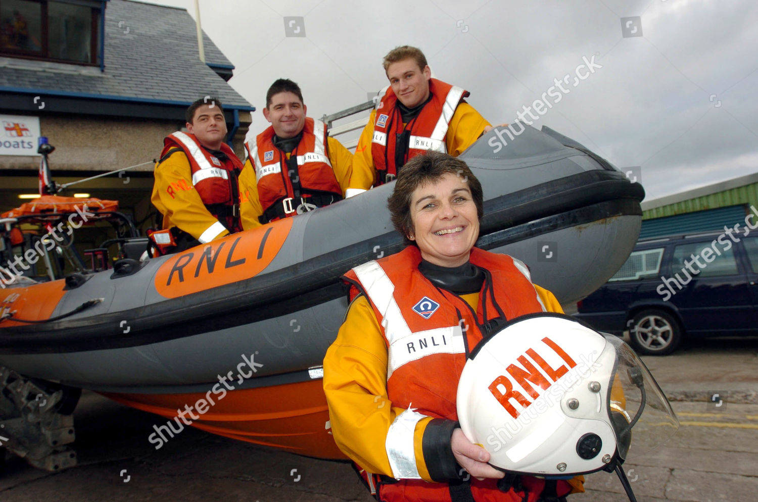 Porthcawl Lifeboat Helmsman Aileen Jones Her Editorial Stock Photo ...