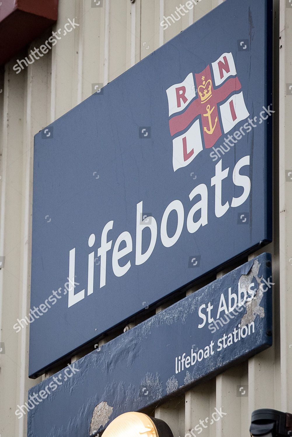 Old Rnli Sign On Side Station Editorial Stock Photo - Stock Image ...