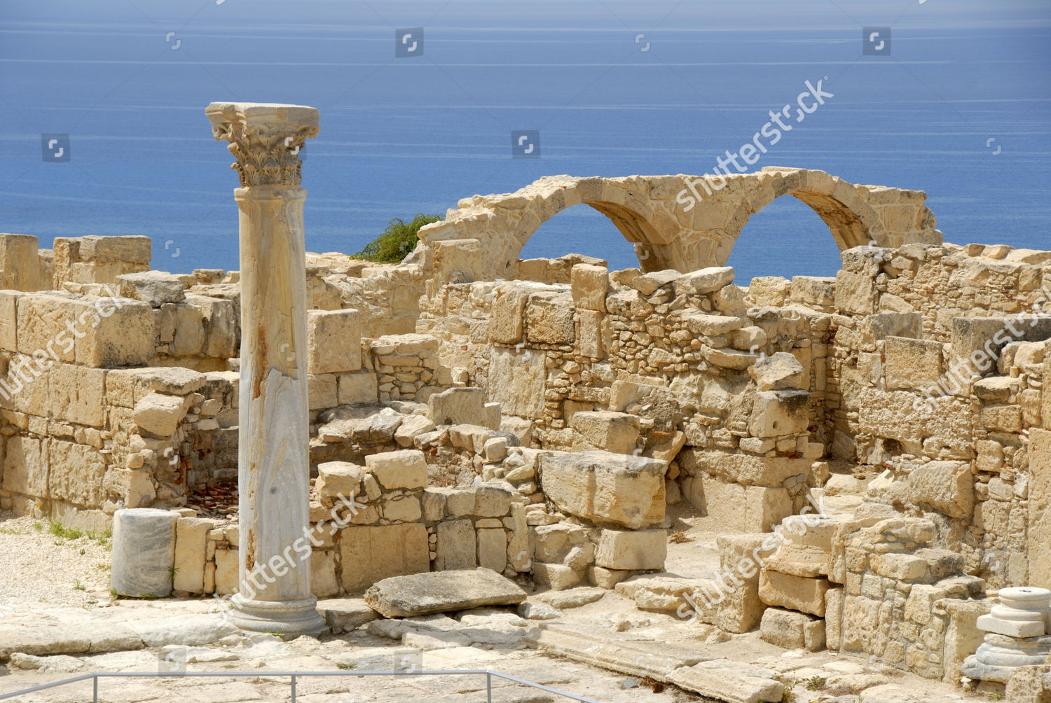 Archeology Antiquity Archaeological Site Columns Walls Editorial Stock ...
