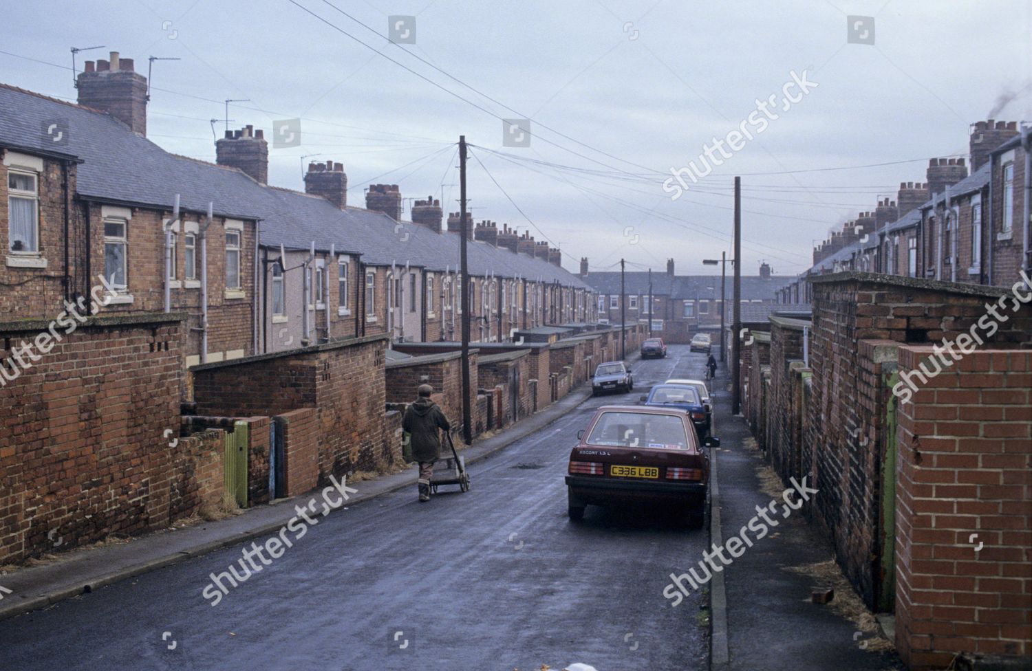 Miners Terraces Murton Colliery County Durham Editorial Stock Photo ...