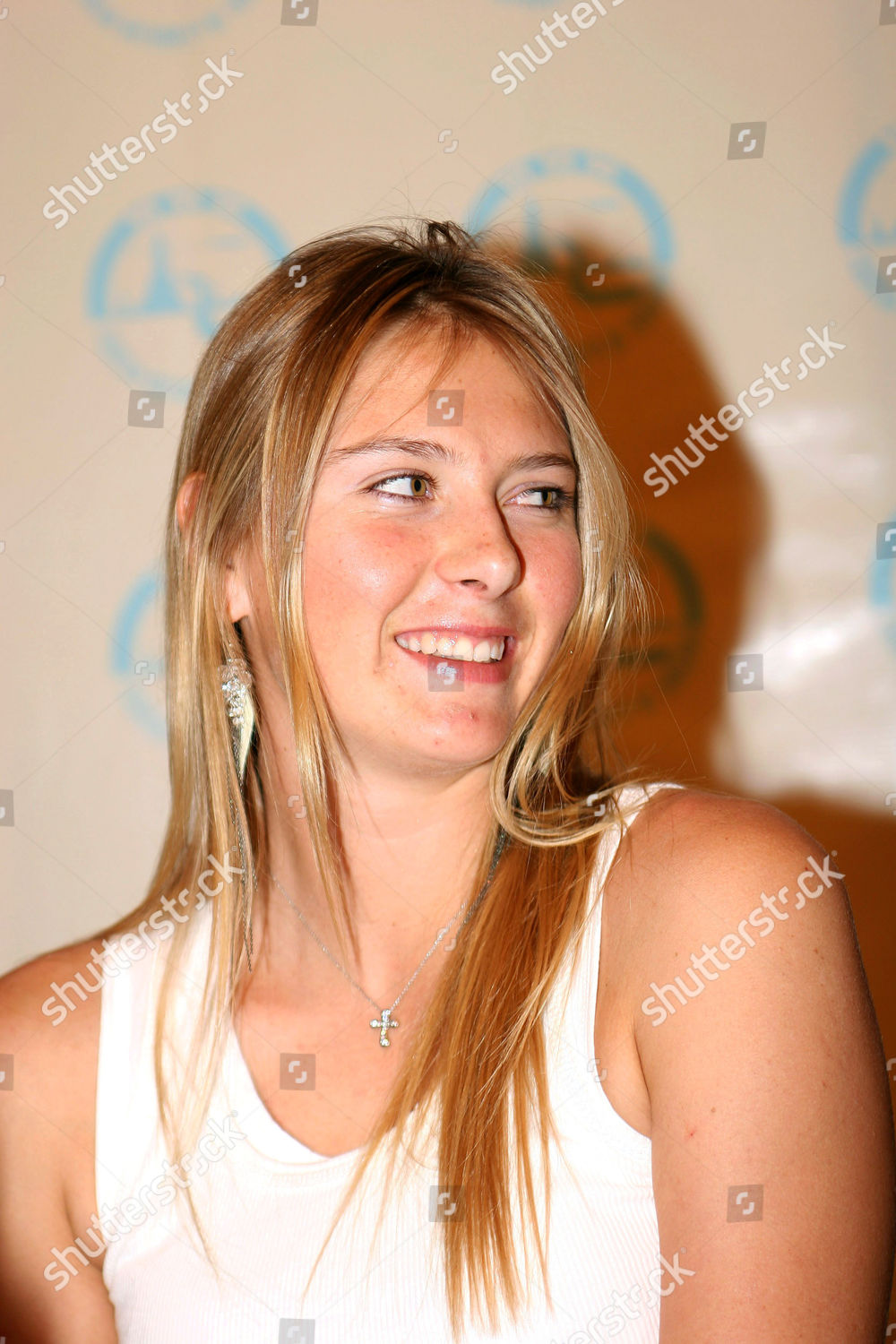 Maria Sharapova Press Conference Womens Tennis Editorial Stock Photo ...