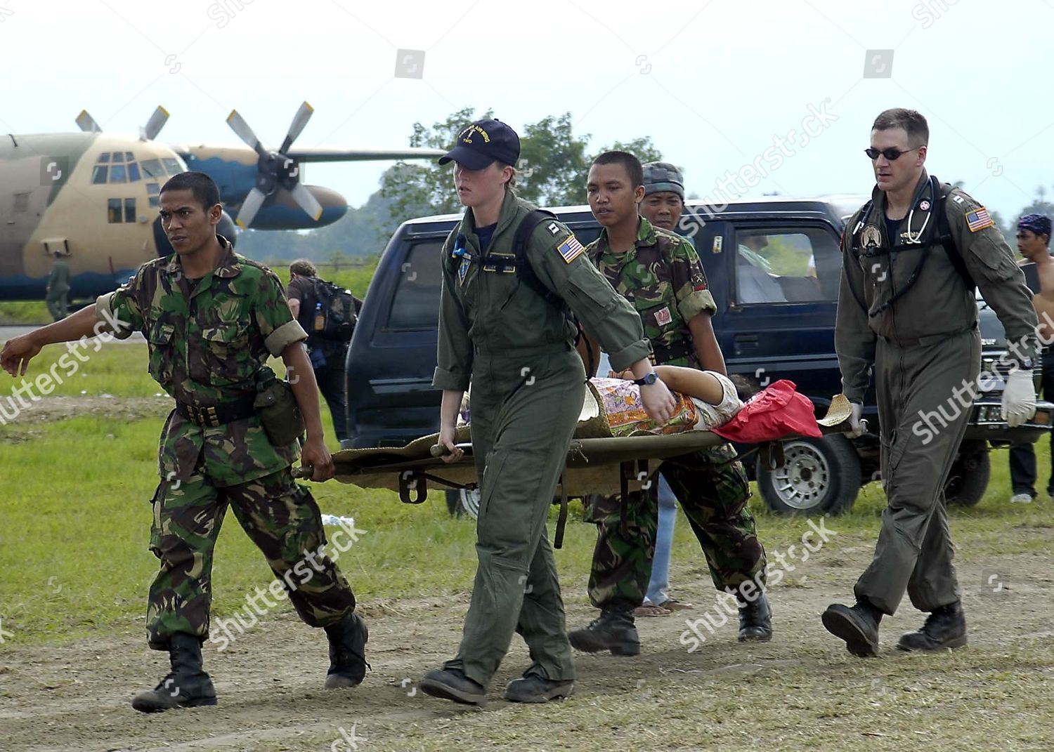 Lieutenant Lisa Peterson Centre Lieutenant Mark Editorial Stock Photo ...