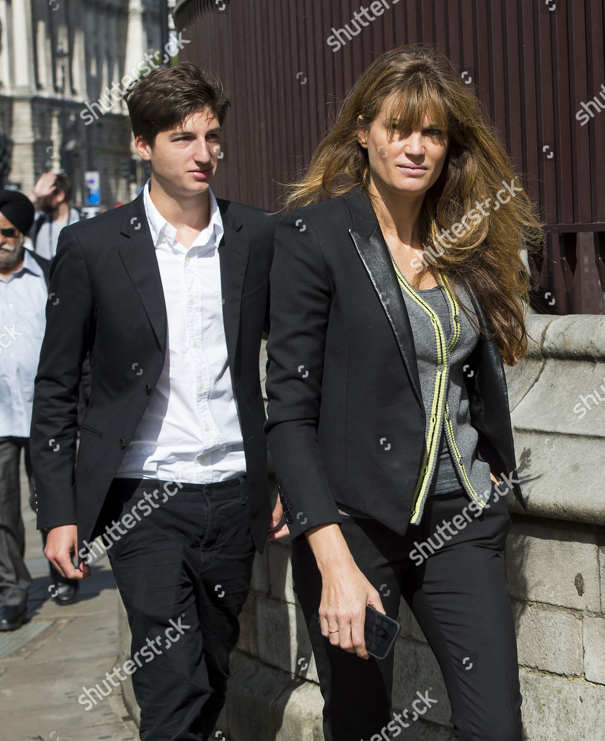 Jemima Khan Son Sulaiman Khan Entering Editorial Stock Photo - Stock ...