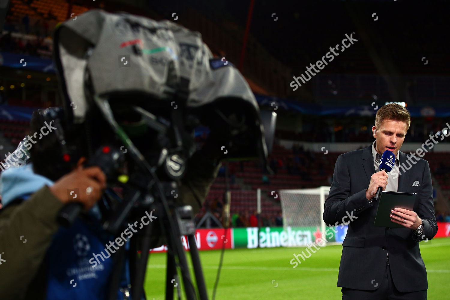 Bt Sport Presenter Jake Humphries During Editorial Stock Photo - Stock ...