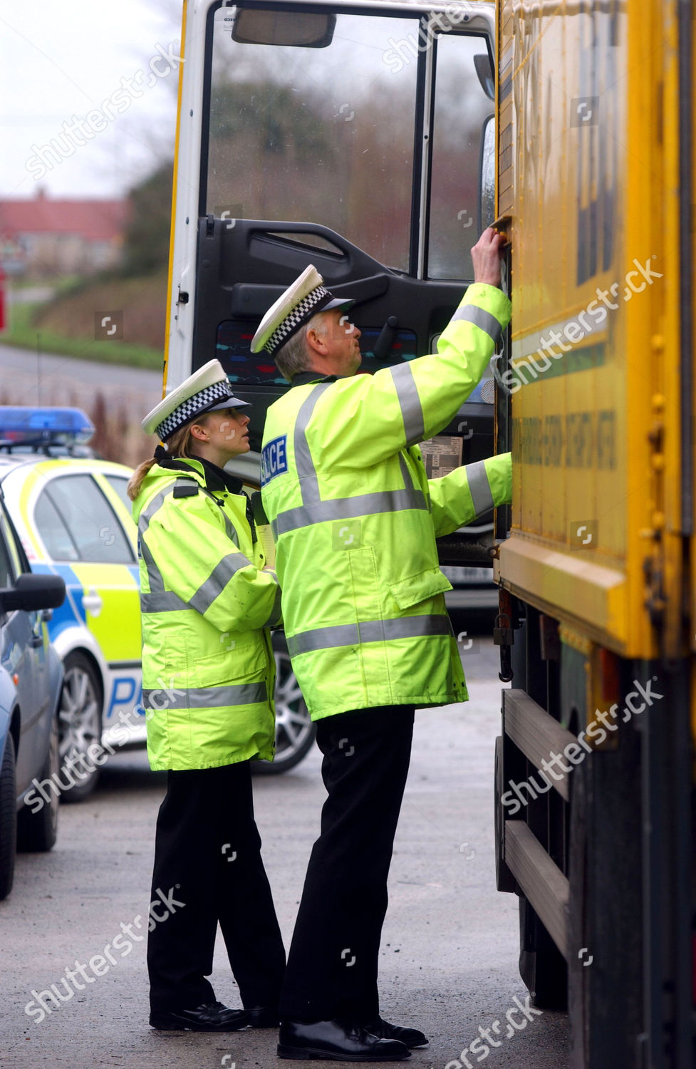 Police Inspecting Lorry Editorial Stock Photo - Stock Image | Shutterstock