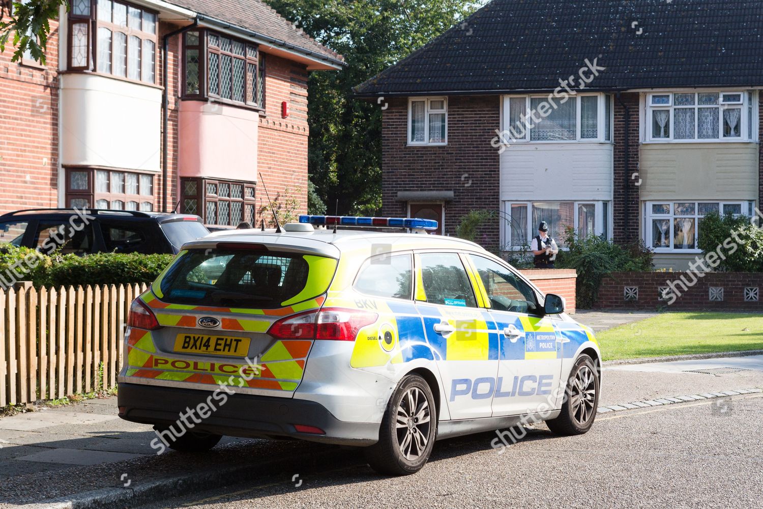 Police Car Outside Home Claire Darbyshire Editorial Stock Photo - Stock ...