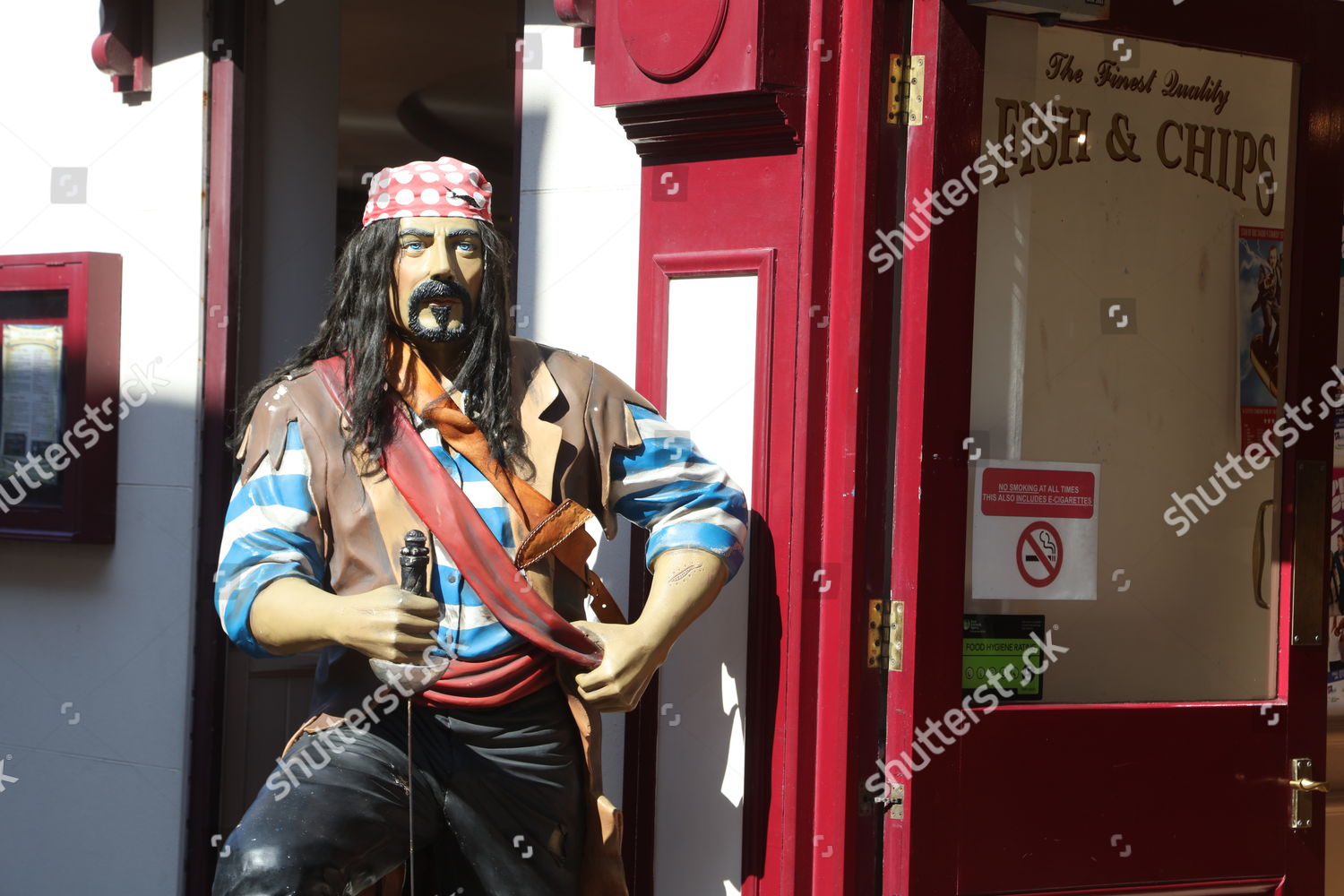 Pirate Figure Fish Chip Shop Entrance Editorial Stock Photo - Stock ...