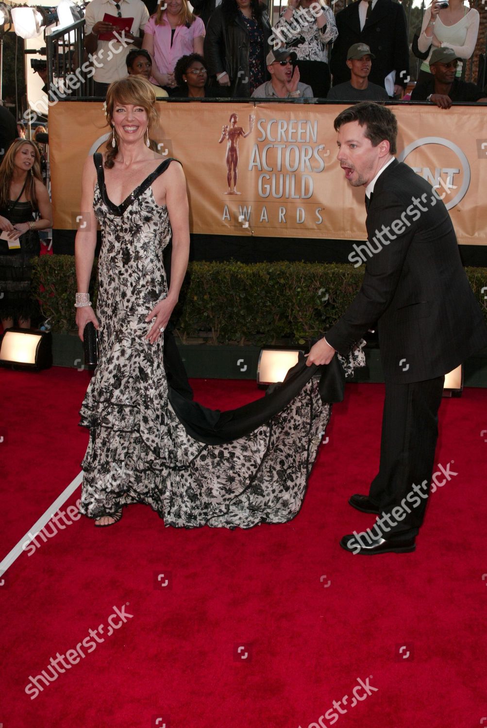 Allison Janney Sean Hayes Editorial Stock Photo - Stock Image ...