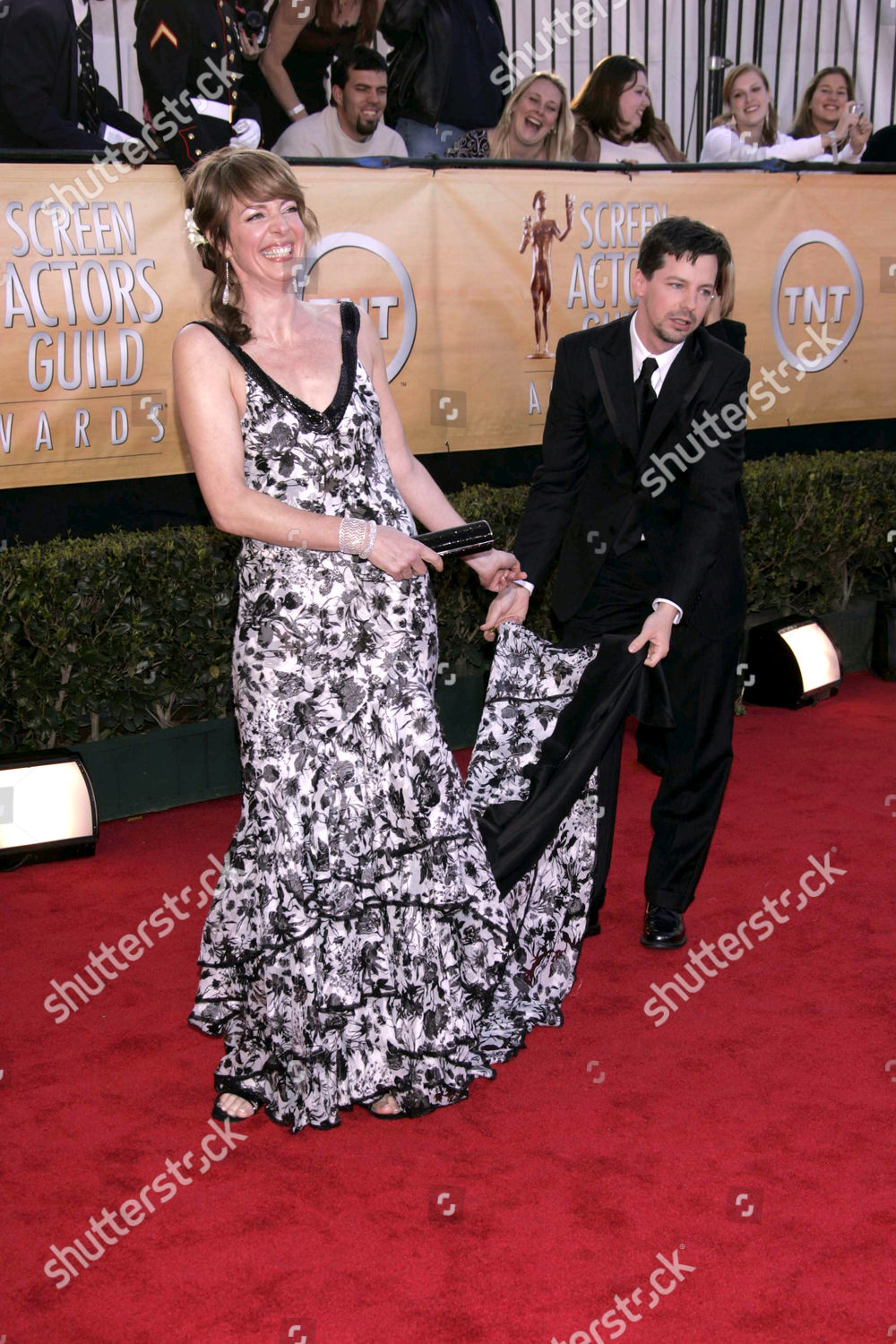 Allison Janney Sean Hayes Editorial Stock Photo - Stock Image ...