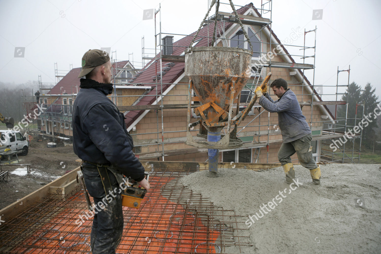 Concrete Construction Essen North Rhinewestphalia Germany Editorial ...