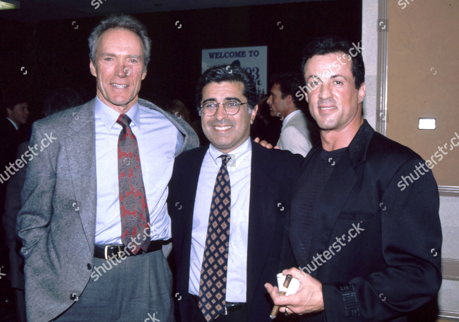 Clint Eastwood Terry Semel Sylvester Stallone Editorial Stock Photo ...