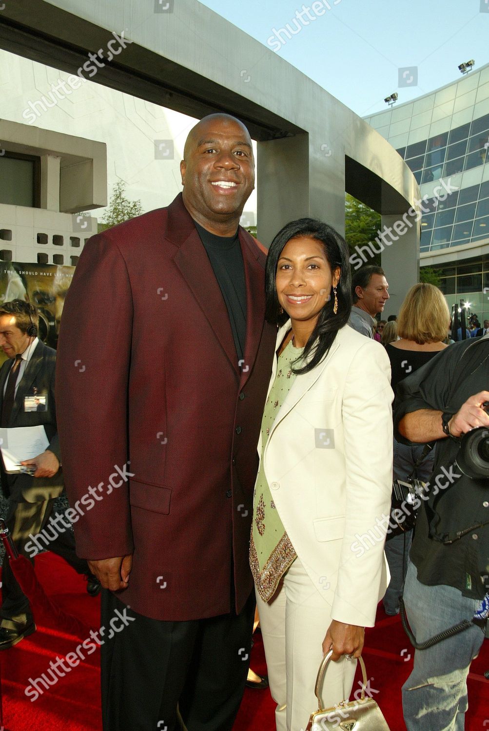Earvin Magic Johnson Wife Earleatha Cookie Editorial Stock Photo ...