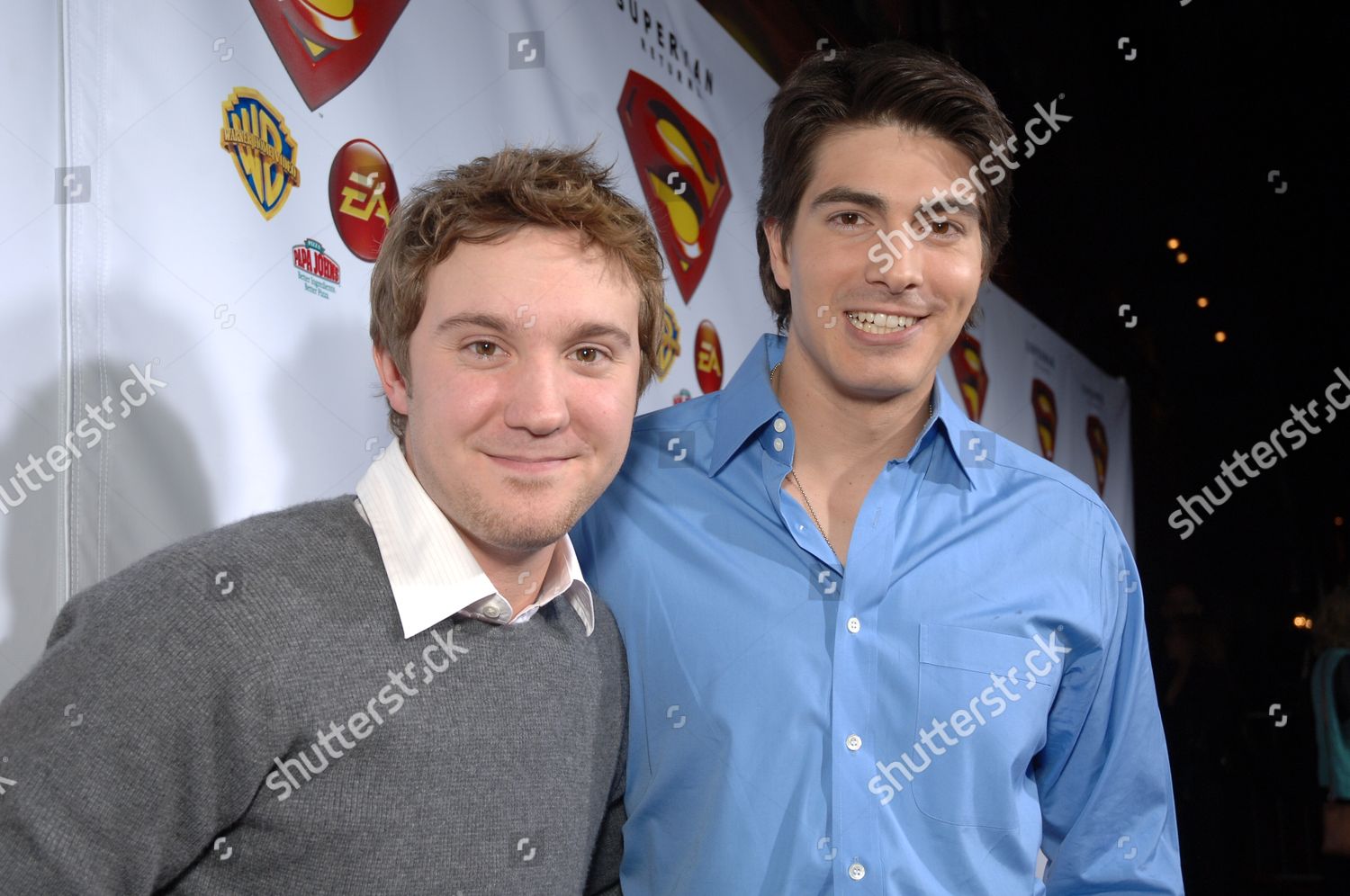 Sam Huntington Brandon Routh Editorial Stock Photo - Stock Image ...