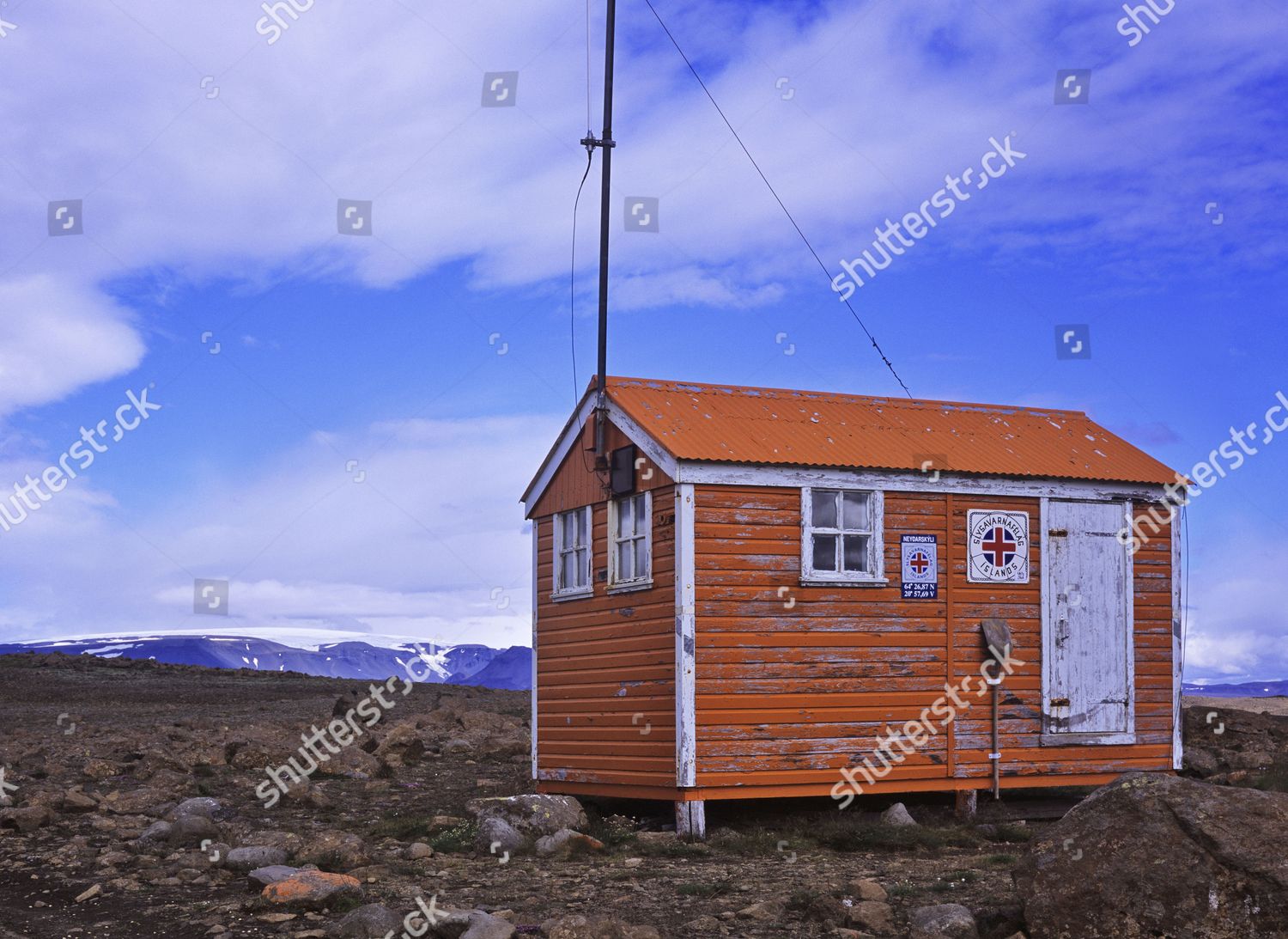Emergency Hut Highland Route Kaldidalur Iceland Editorial Stock Photo ...
