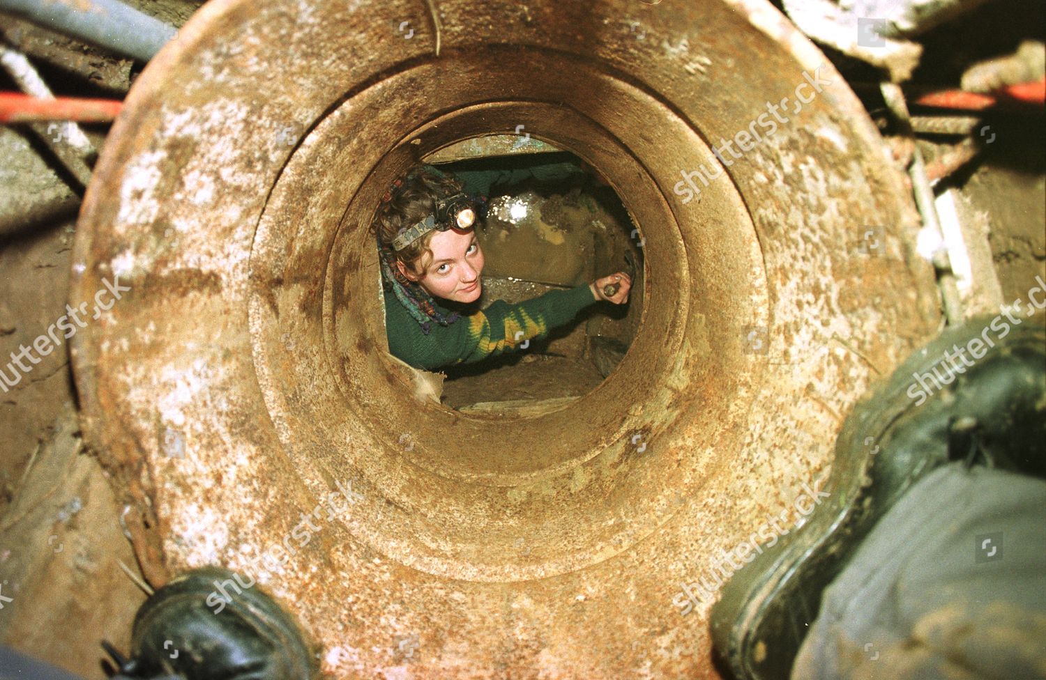 Eco Warrior Julie Digging Tunnel On Editorial Stock Photo - Stock Image ...