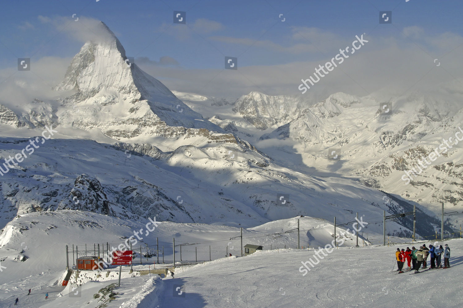 Ski Resort Zermatt Gornergrattrain Next Piste Editorial Stock Photo ...