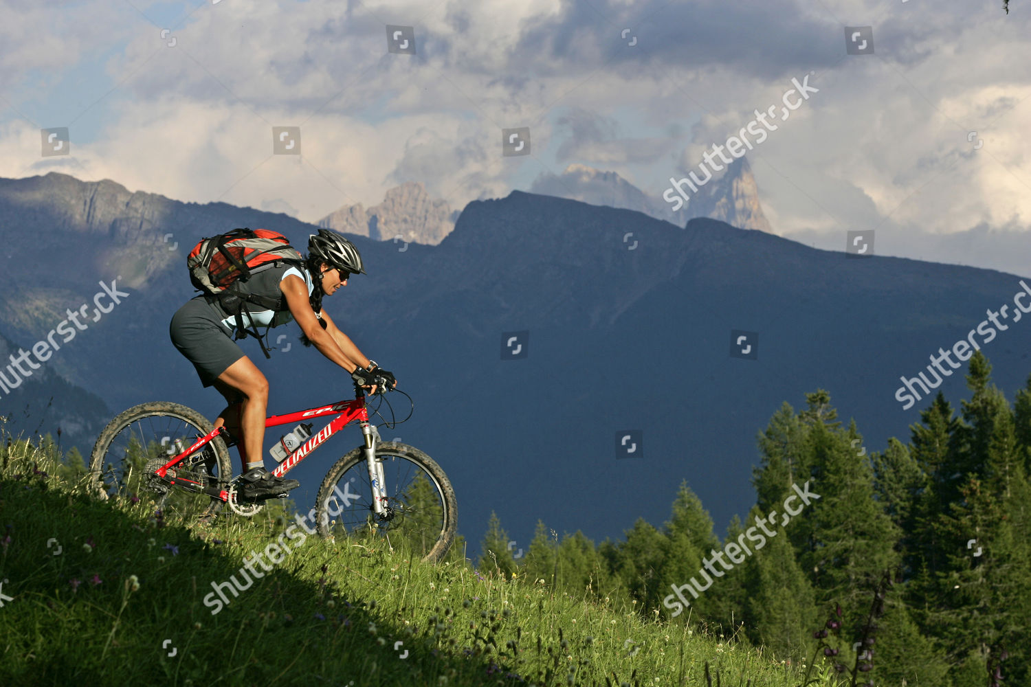 Model Released Female Mountain Biker On Editorial Stock Photo - Stock ...