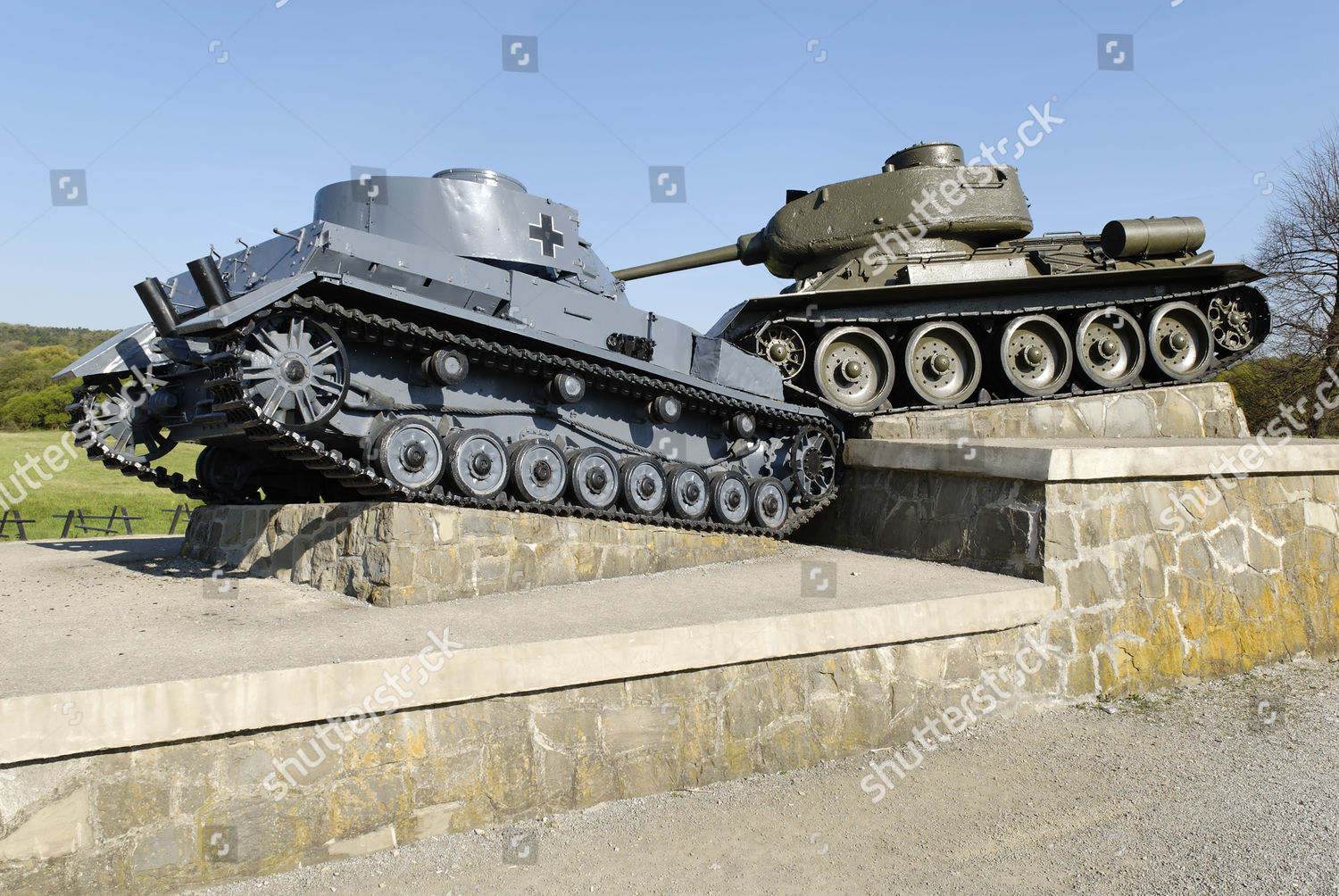 German Russian Tank War Memorial Dukla Editorial Stock Photo - Stock ...
