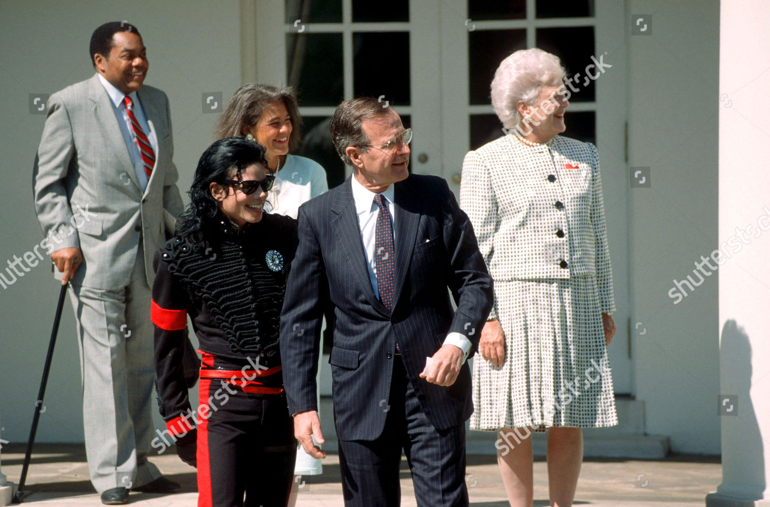 Michael Jackson President Bush First Lady Editorial Stock Photo - Stock ...