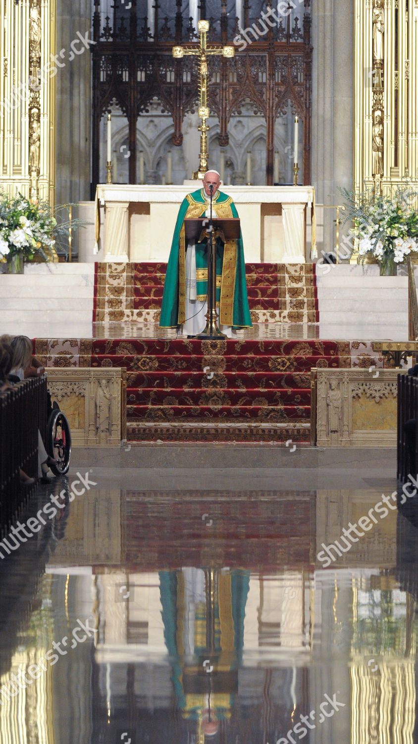 Pope Francis During Evening Prayer Vespers Editorial Stock Photo ...