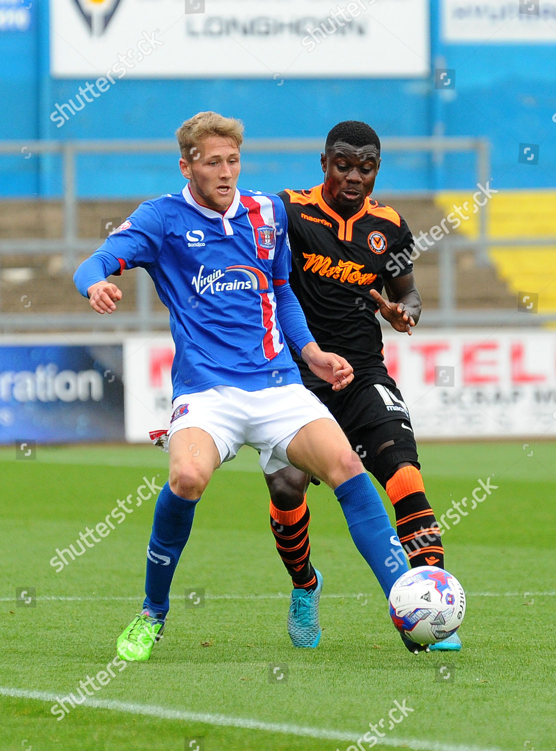 PATRICK BROUGH CARLISLE UNITED LEFT BATTLES Editorial Stock Photo ...