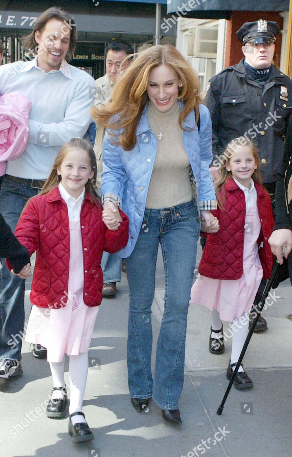 Bridget Marks Reunited Her Daughters Scarlet Editorial Stock Photo ...